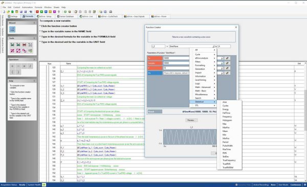 Perception High Speed DAQ Software - Durham Instruments