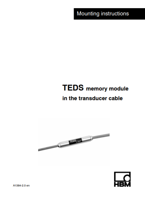 TEDS in cable – Installation Instructions - Durham Instruments